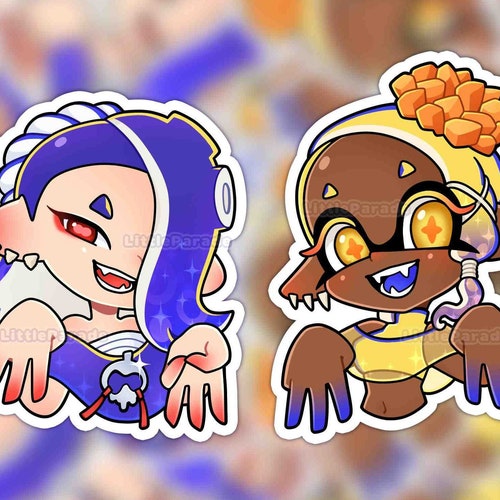 SPLATOON 3 Shiver and Frye Deep Cut Idol Vinyl Stickers - Etsy