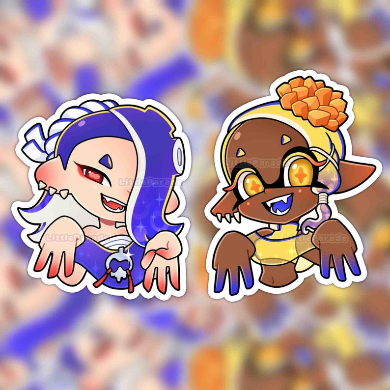 SPLATOON 3 Shiver and Frye Deep Cut Idol Vinyl Stickers - Etsy