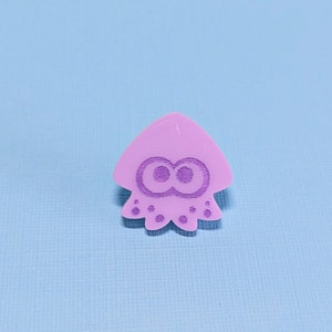 SPLATOON Colorful Pastel Squid Inkling Mini Acrylic Pins Acrylic Cut ...
