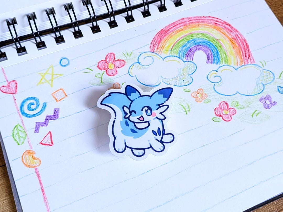 PALWORLD Chillet Cute Blue Vinyl Sticker | Waterproof Weatherproof ...