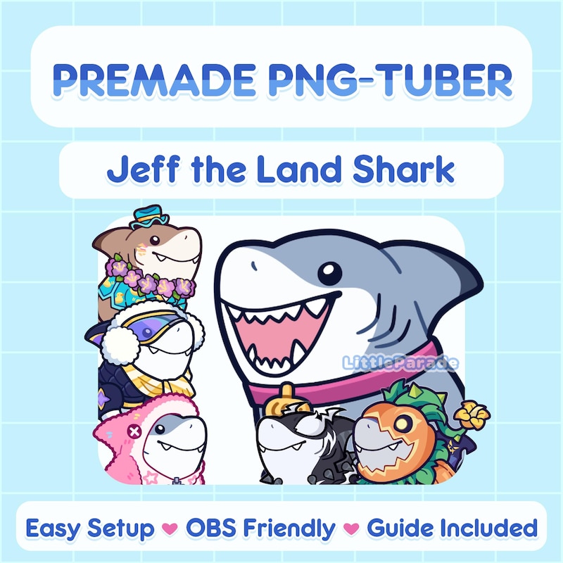 Pngtuber Animal Shark - Etsy