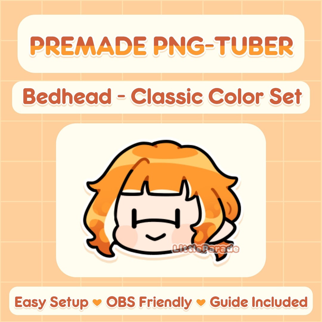 Bedhead Splatuber 6 Ink Colors, 5 Skin Tones Premade Png-tuber Splatoon ...