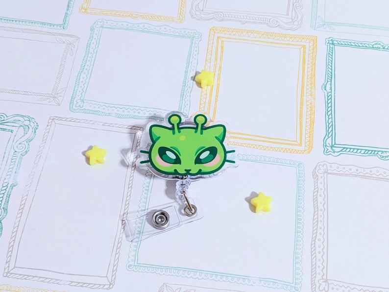 ALIEN Bingus Jotchua Gleeby Acrylic ID Badge Reels | Cute Character ...