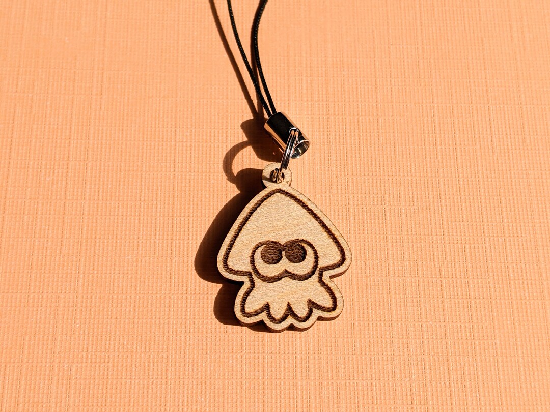 Splatoon Squid Mini Wood Phone Charms Wood Cut Charms Laser Cut ...