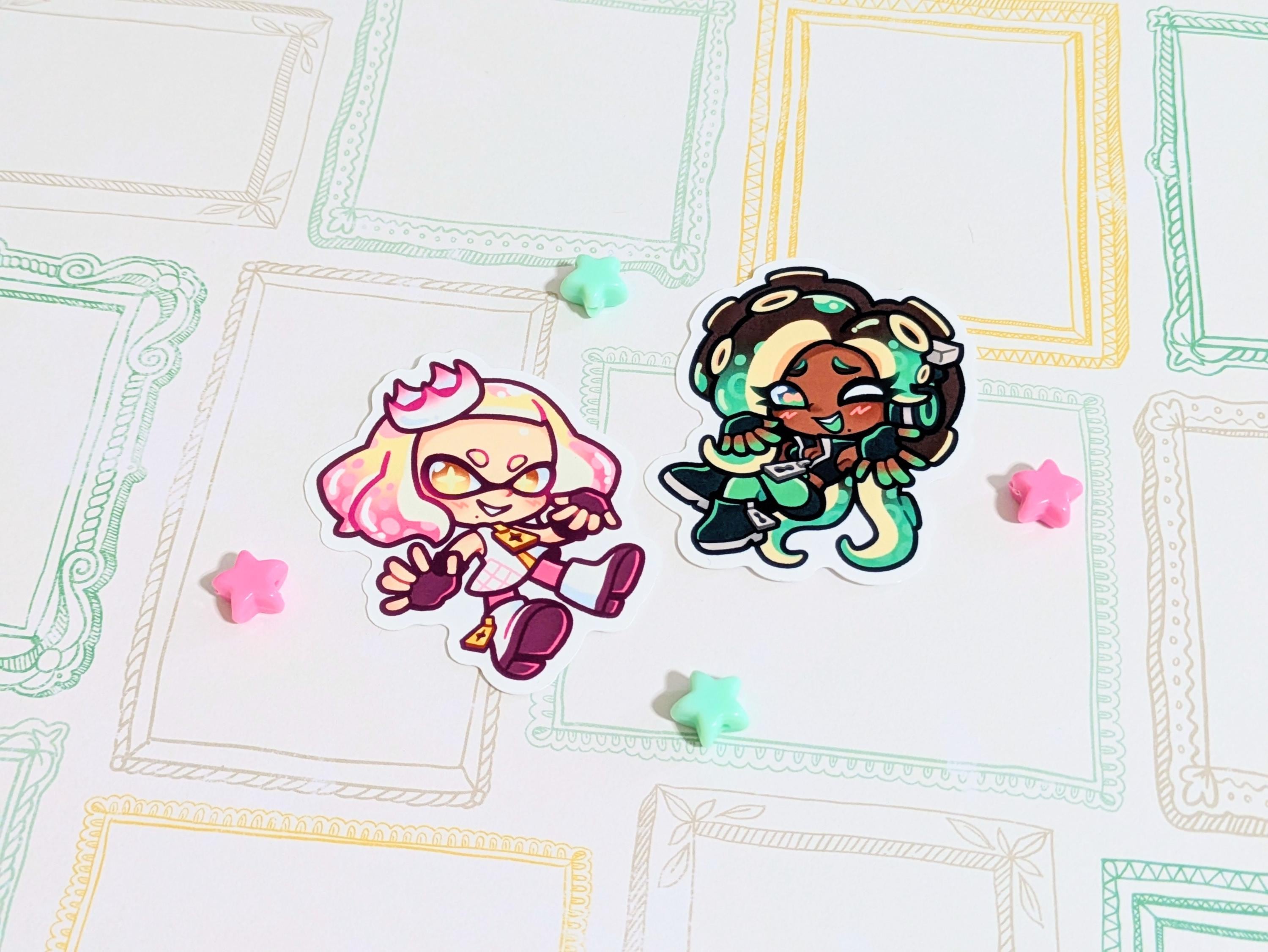 SPLATOON Callie Marie Pearl Marina Shiver Frye Vinyl Stickers ...