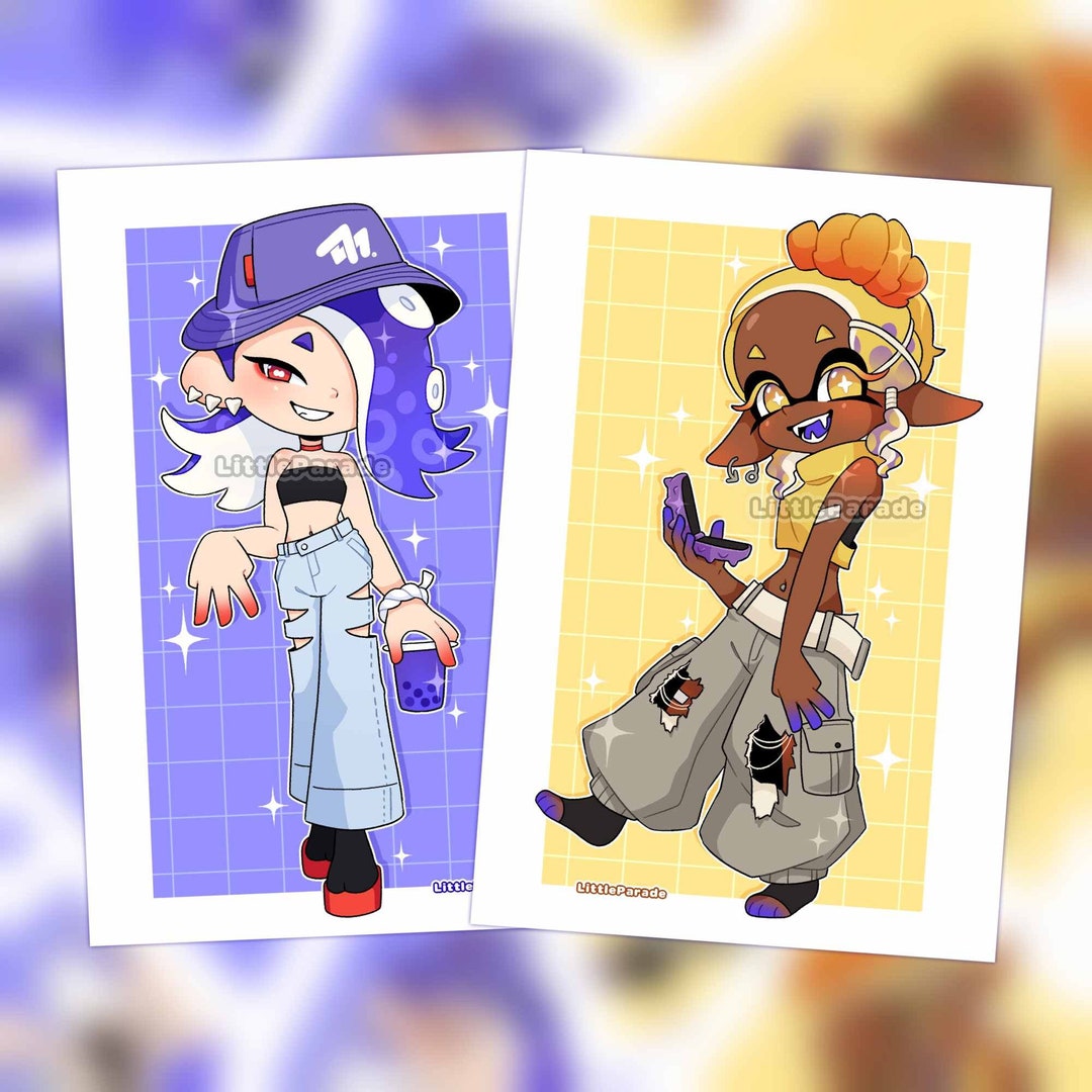 SPLATOON Deep Cut Shiver Frye Casual Y2k-inspired Outfits Postcard ...
