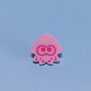 SPLATOON Colorful Pastel Squid Inkling Mini Acrylic Pins Acrylic Cut ...