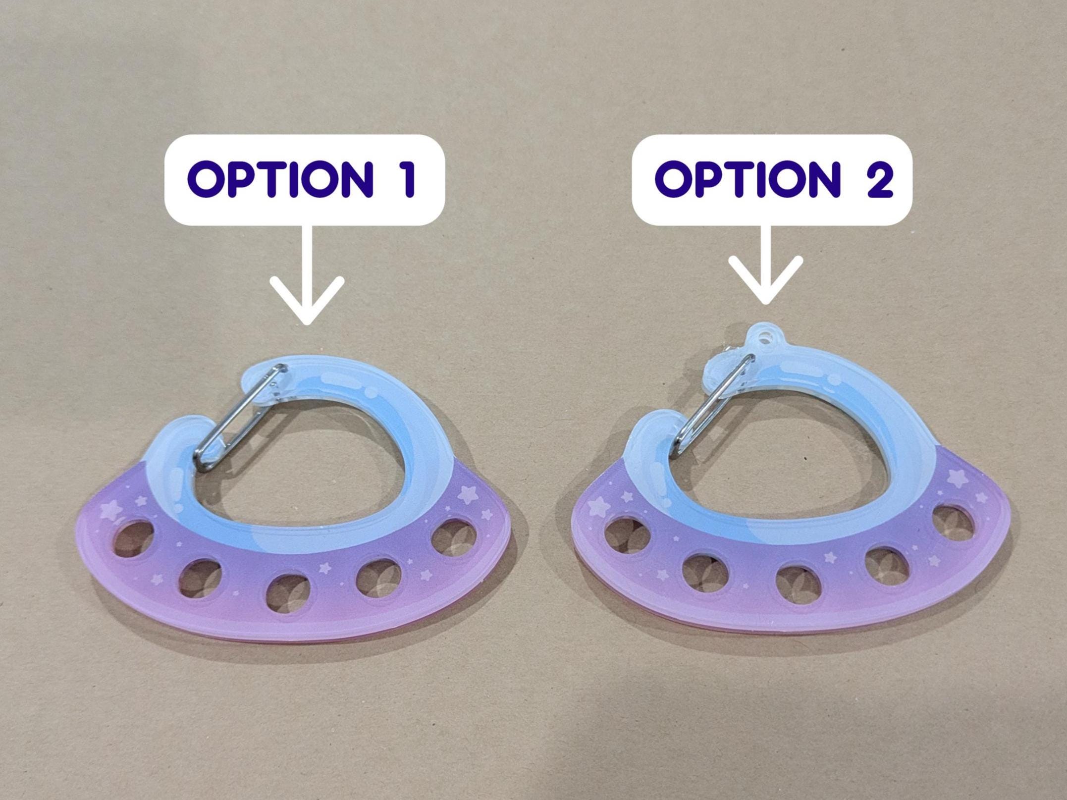 CARABINER Cute UFO Acrylic Carabiner | Cute Acrylic Charms | Clear ...