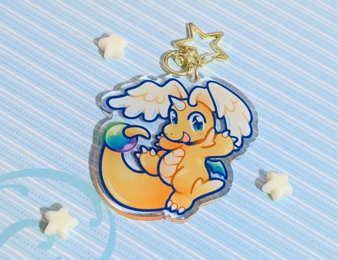 POKEMON Mega Dragonite Legends Z-A Acrylic Keychains | Cute Character ...