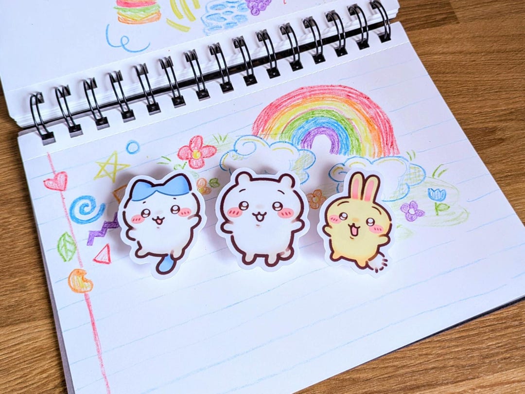CHIIKAWA Chiikawa Hachiware Usagi Cute Vinyl Sticker Set | Waterproof ...