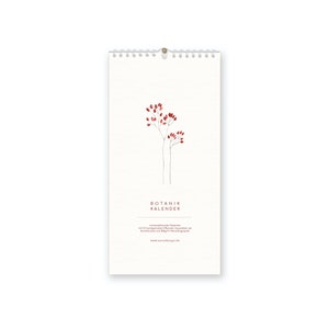 Geburtstagskalender mit floralen Motiven, Kalender mit Ringbindung ...
