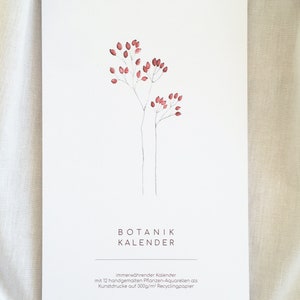 Geburtstagskalender mit floralen Motiven, Kalender mit Ringbindung ...