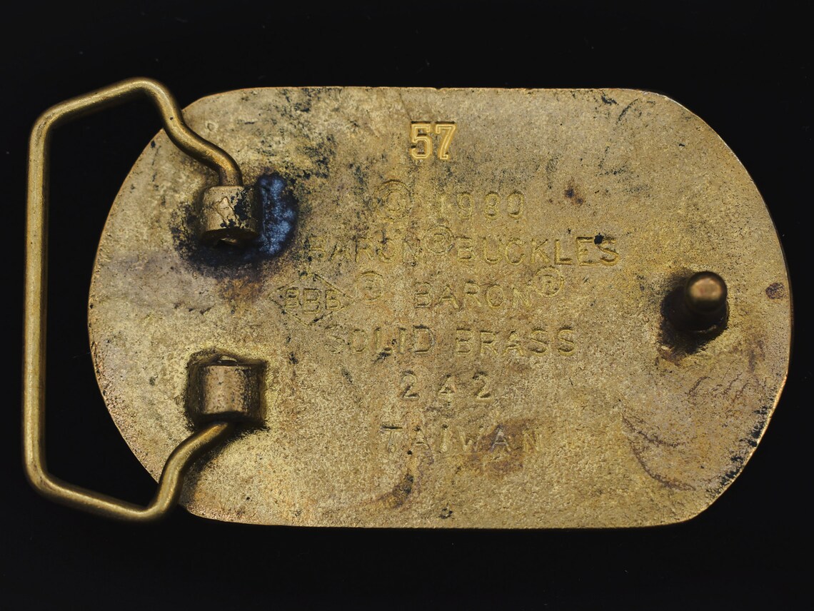 Iowa State Patrol Police Trooper Solid Brass Vintage Belt - Etsy