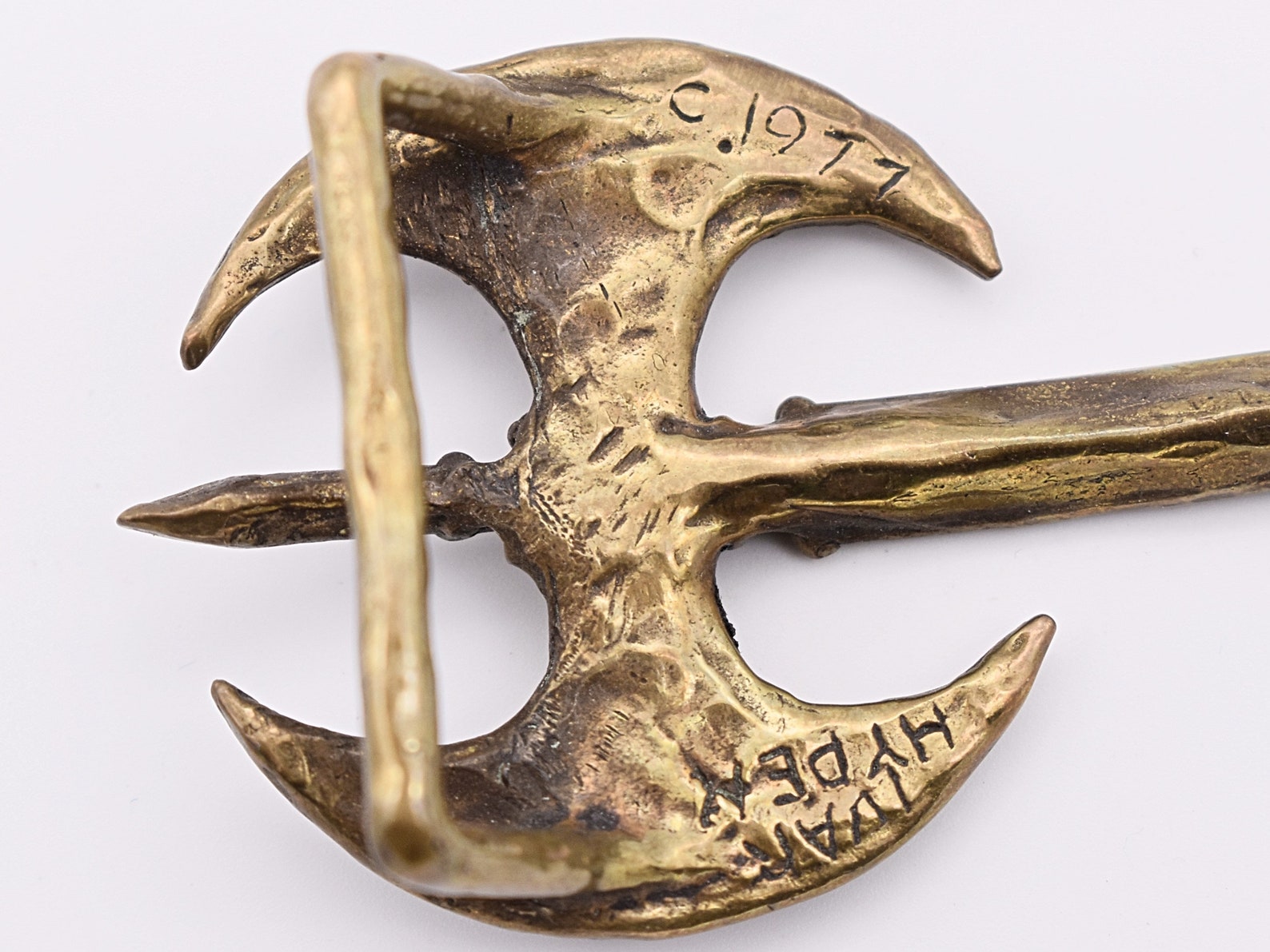 Ivar Hyden Battle Axe Viking Norse Warrior Solid Brass 1970s Vintage ...