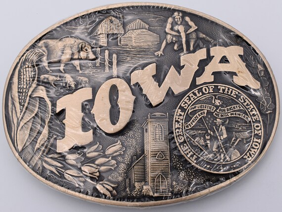 Iowa State Seal Solid Brass Award Design First Editio… - Gem