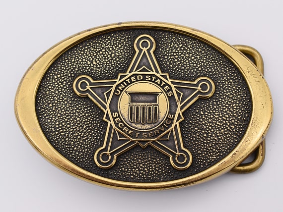 US Secret Service Badge Presidential Guard Solid Brass Vintage | Etsy