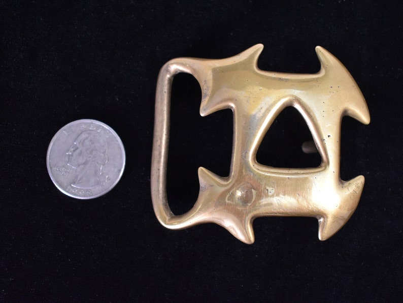 1970 Duncan Laurie Solid Brass Vintage Belt Buckle - Etsy