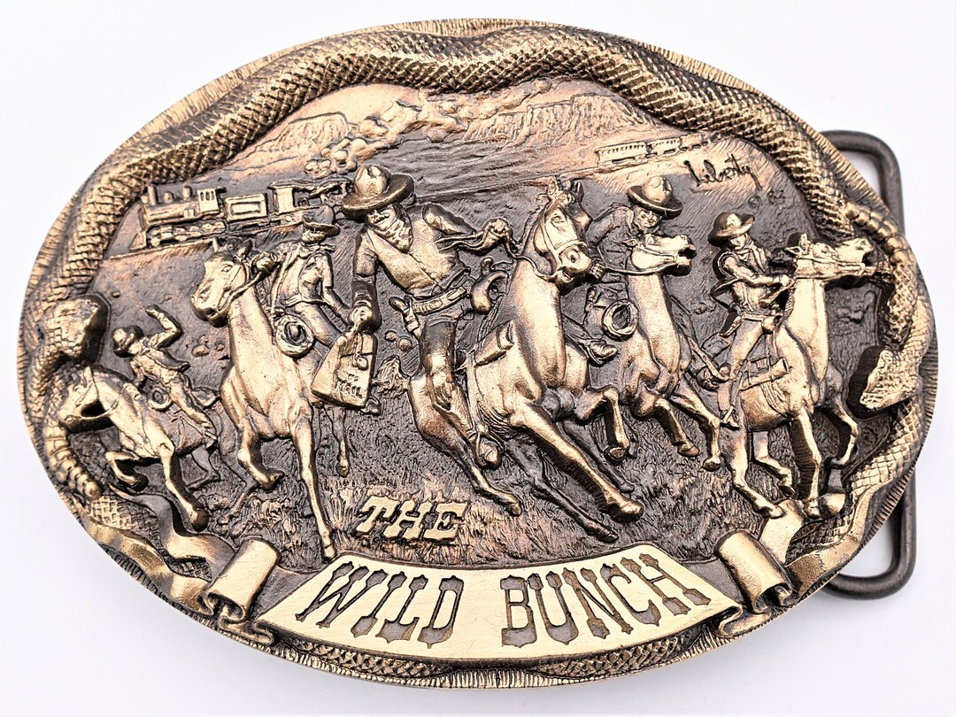 The Wild Bunch Cowboy Western Frontier Shoot-em-up Outlaws Solid Bronze ...