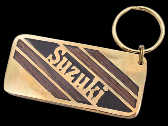 Suzuki Keychain - Solid Brass Official Suzuki License… - Gem