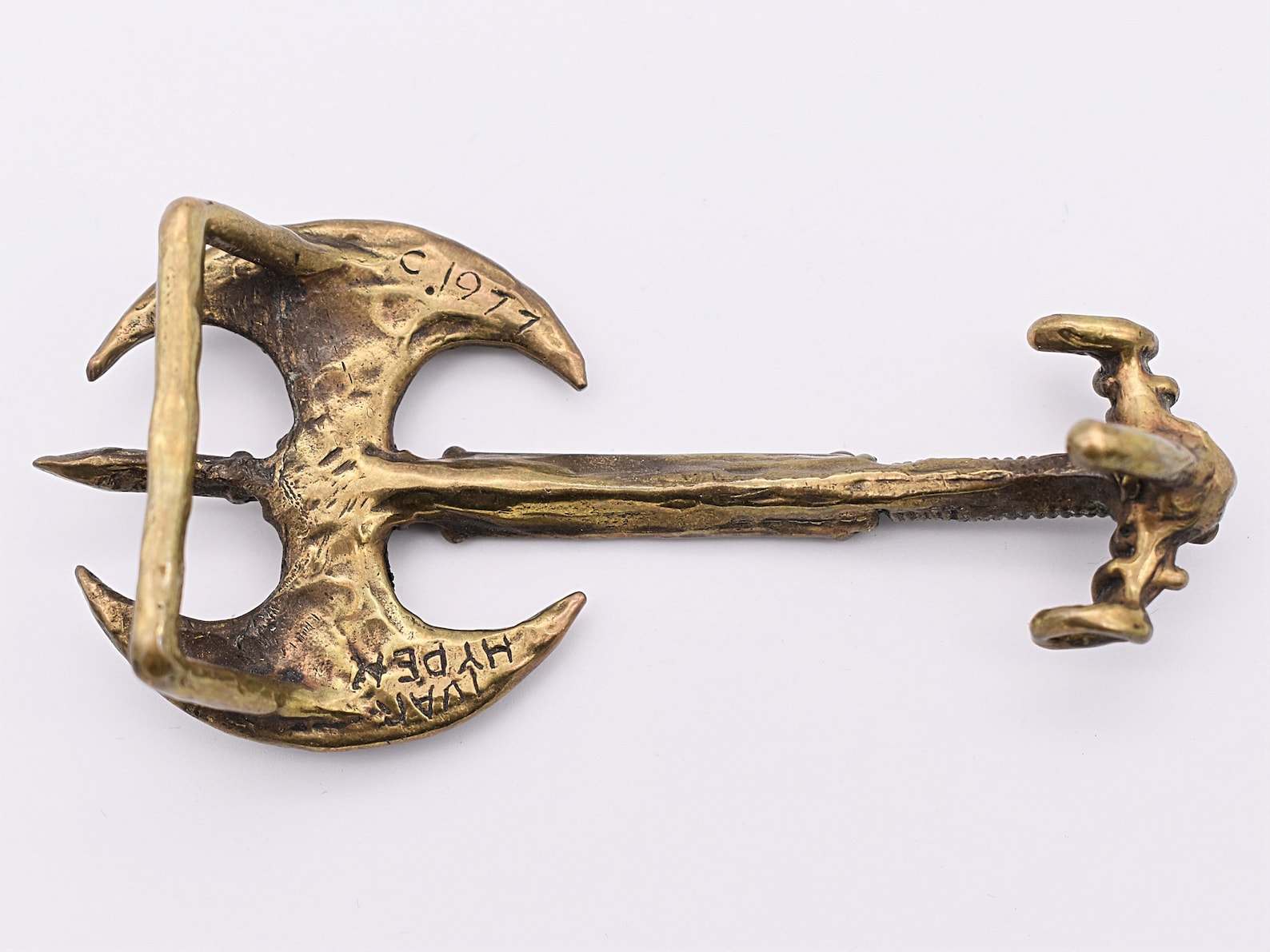 Ivar Hyden Battle Axe Viking Norse Warrior Solid Brass 1970s Vintage ...