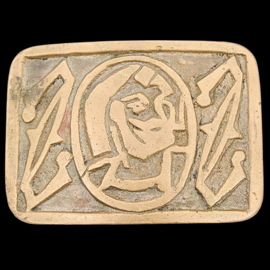Solid Brass Zig-zag Man Rolling Papers Vintage Belt Buckle - Etsy