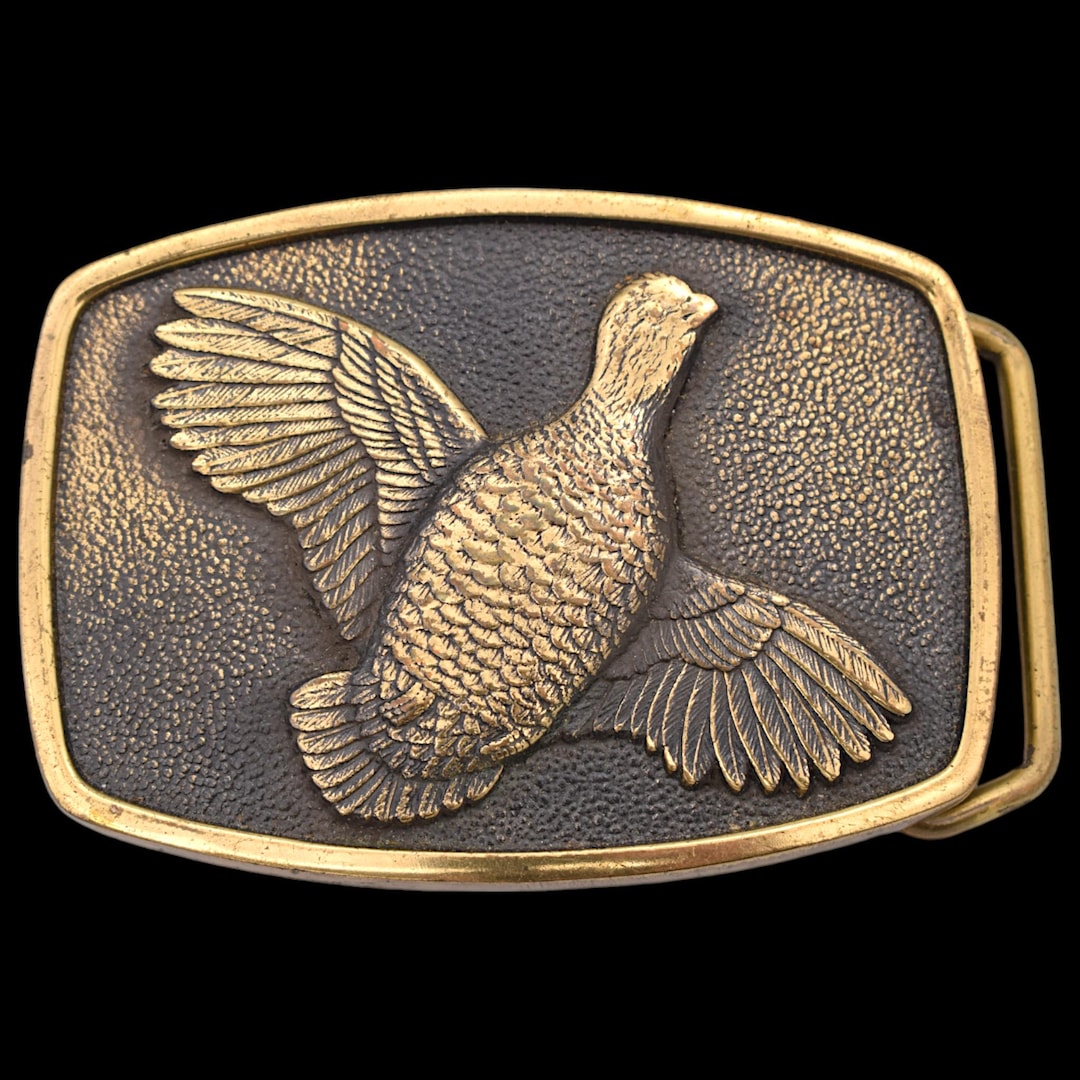 Solid Brass Quail Wildlife Game Bird Hunter Birdwatcher BTS 70s/80s ...