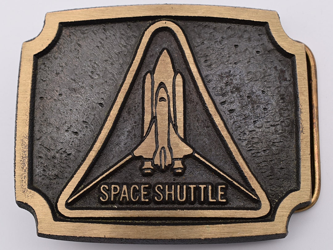 Solid Brass Space Shuttle Rocket Vintage Belt Buckle - Etsy