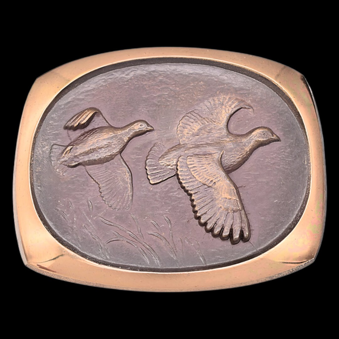 Solid Bronze Quail SLK Steven Knight 1980s Vintage Belt Buckle W/box - Etsy