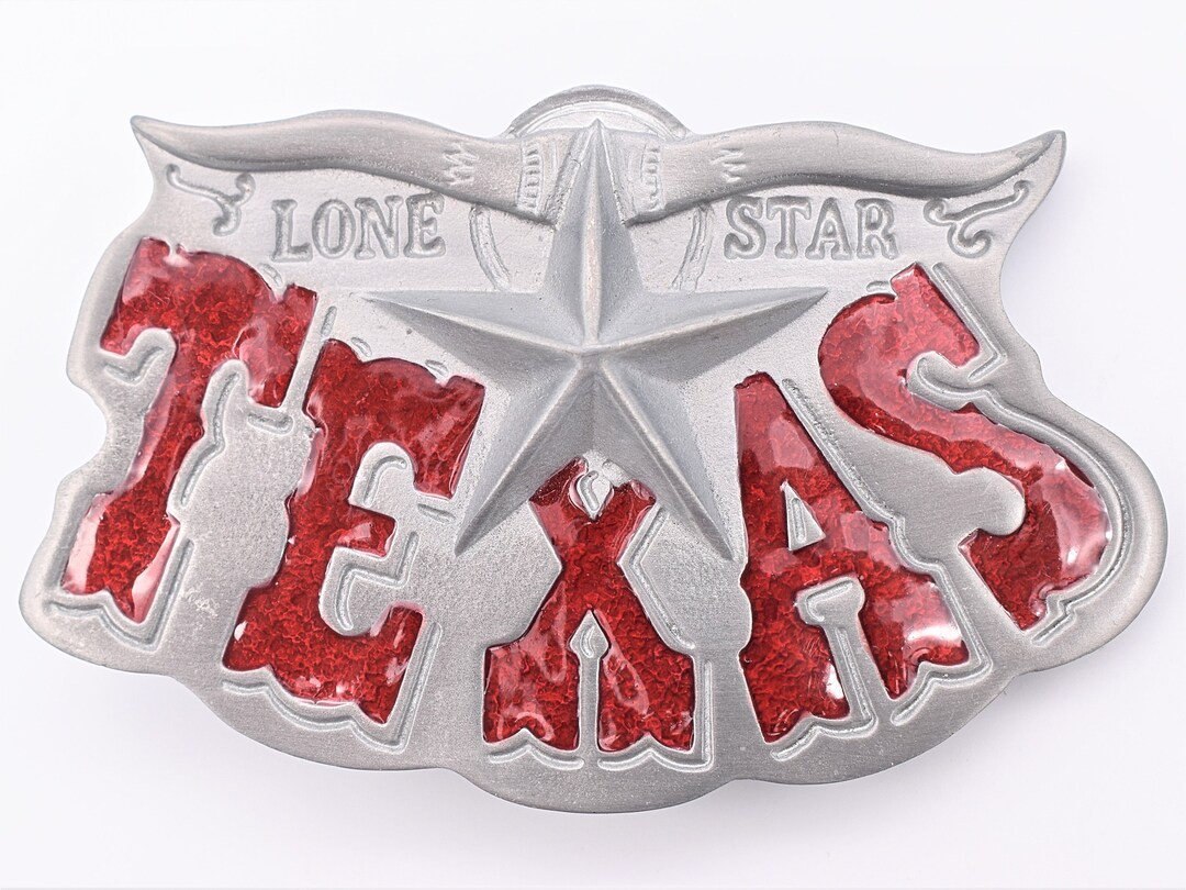 Texas Lone Star State Belt Buckle - Etsy