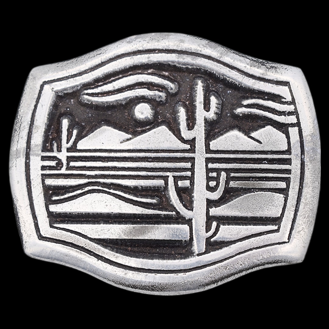 Saguaro Cactus Desert Landscape Southwest Vintage Belt Buckle - Etsy