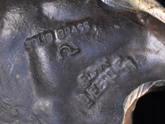 Solid Brass 1970s Saber Toothed Cat Tiger Lion Ice Ag… - Gem