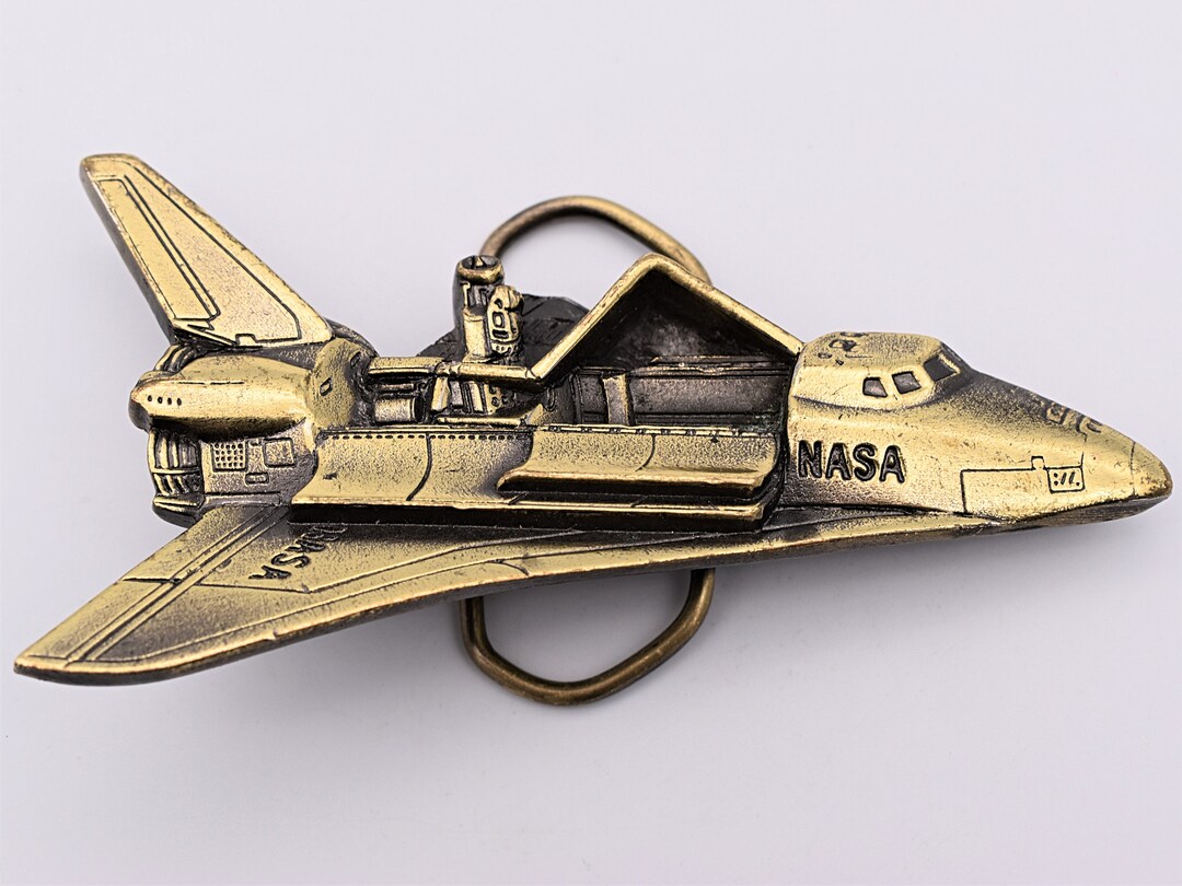 NASA Space Shuttle 1980s Vintage Belt Buckle - Etsy