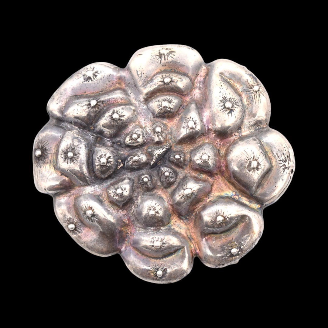 Sterling Peyote Buttons Native American Church Vintage Belt Buckle - Etsy