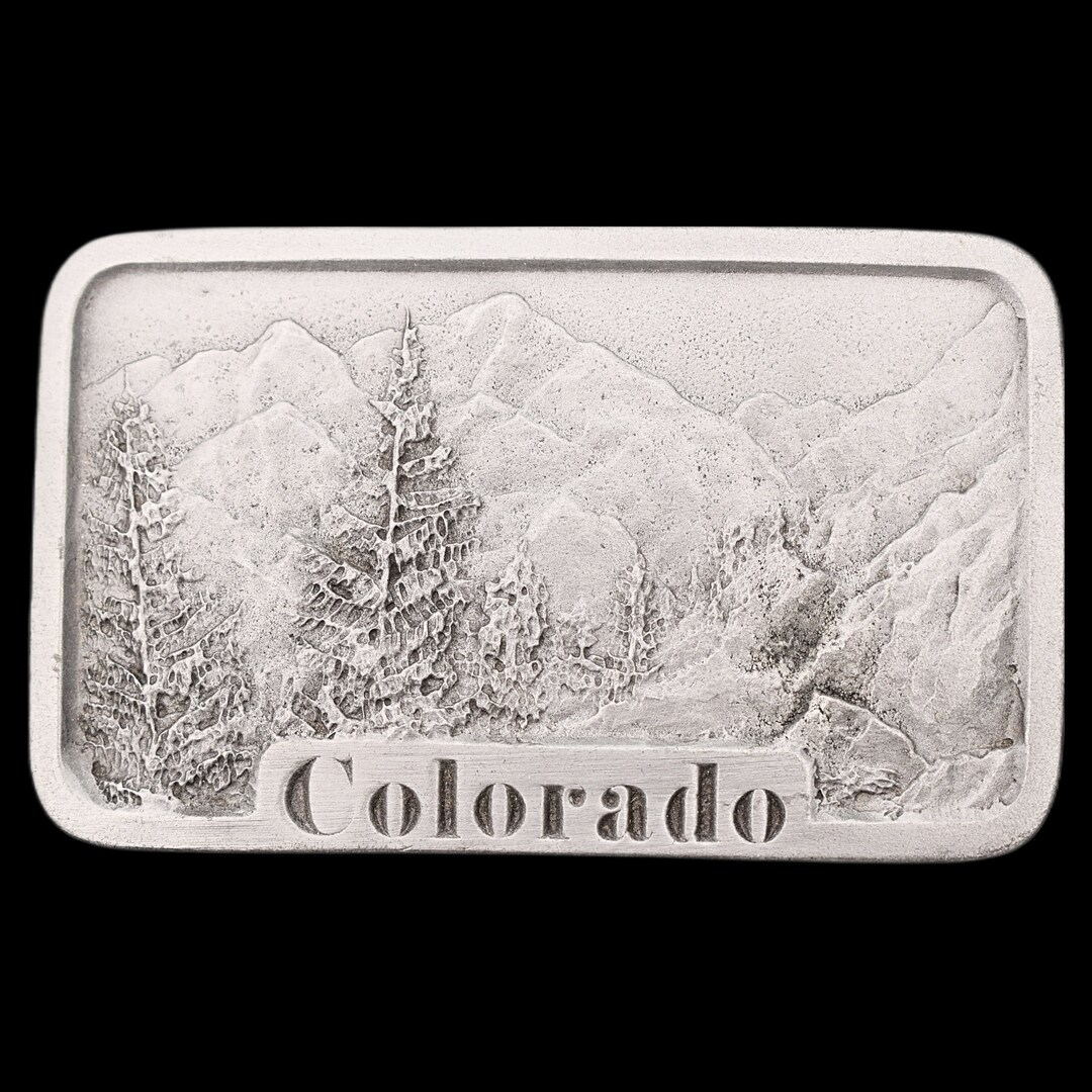 Colorado Rocky Mountains Landscape Vintage Belt Buckle - Etsy