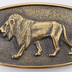 Lion Big Cat Safari Plains Predator 1970s Vintage Belt Buckle - Etsy