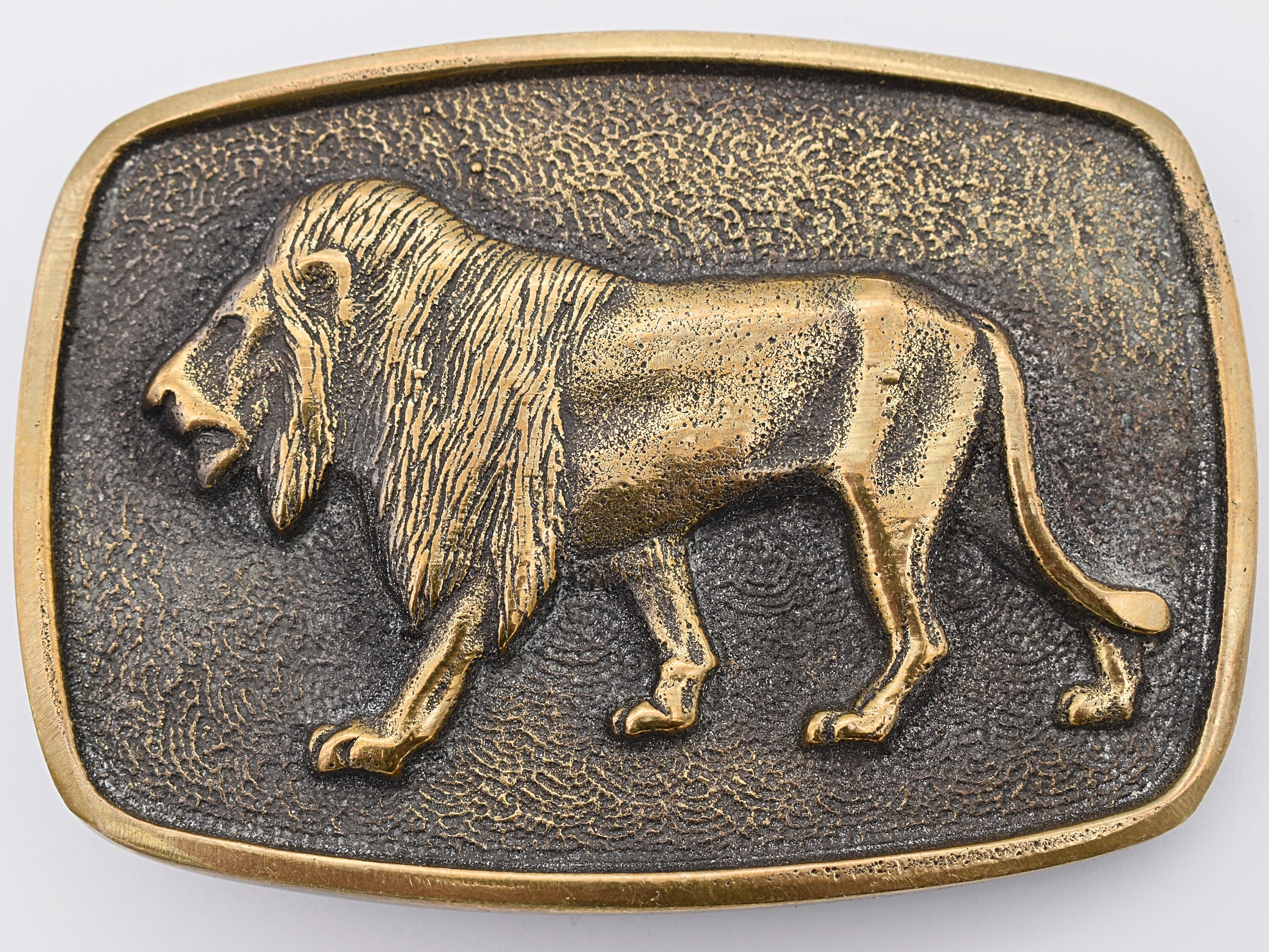 Lion Big Cat Safari Plains Predator 1970s Vintage Belt Buckle | Etsy
