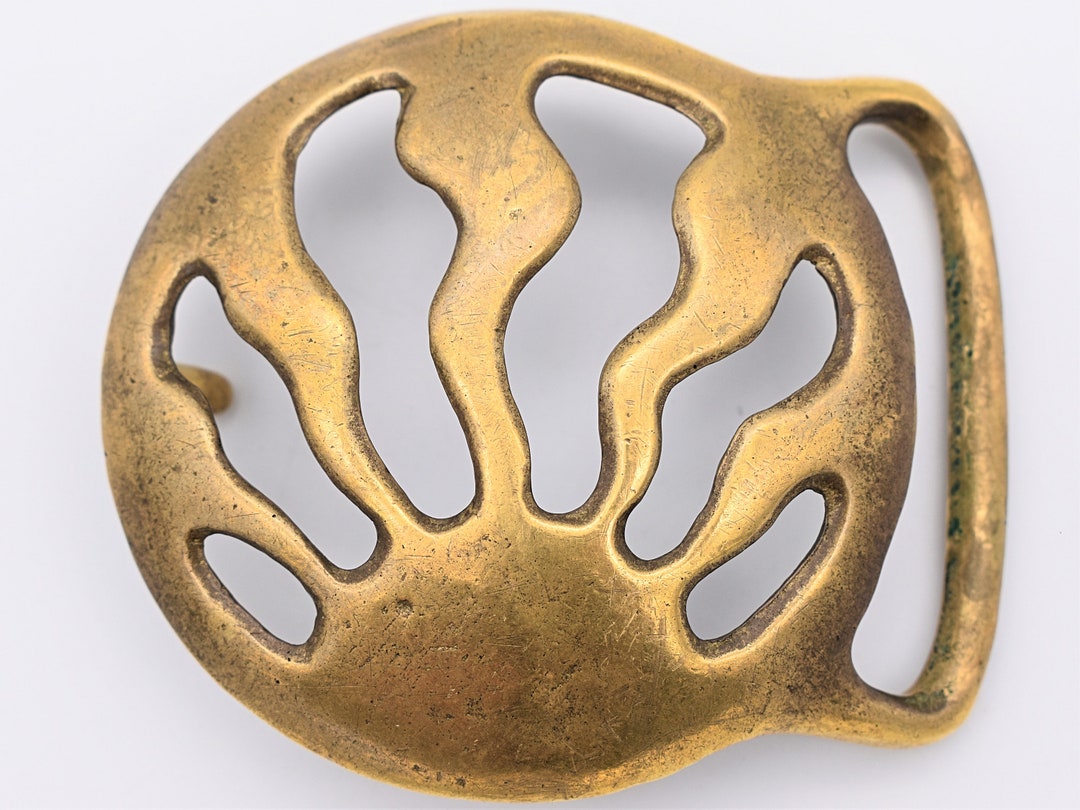1970s Sunrise Rays Duncan Laurie Solid Brass Vintage Belt Buckle - Etsy