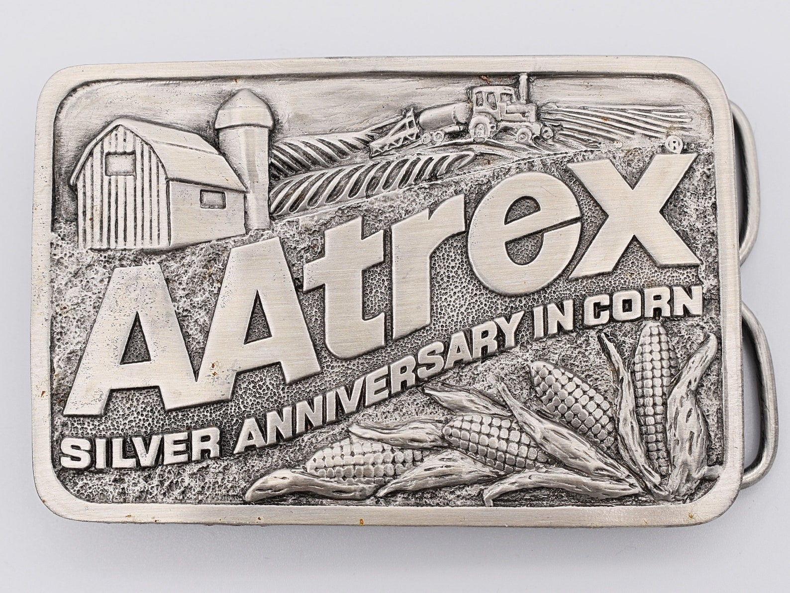 Aatrex Silver Anniversary in Corn Vintage Belt Buckle - Etsy