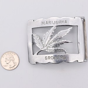 Marijuana Growers Vintage Belt Buckle - Etsy