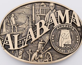 Alabama Belt Buckle | Etsy