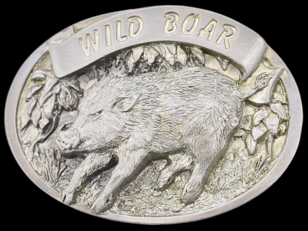 Wild Boar Pig Hog Vintage Belt Buckle - Etsy