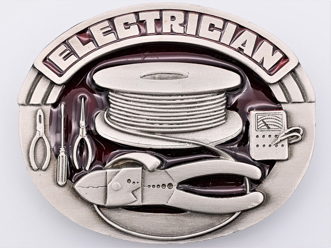 Electrician Electrical Worker Tools Belt Buckle - Etsy