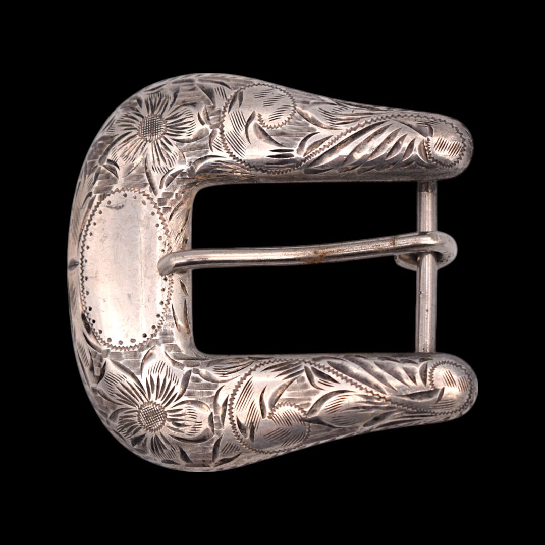 Sterling Silver Ranger Vintage Belt Buckle by Western Silversmiths ...