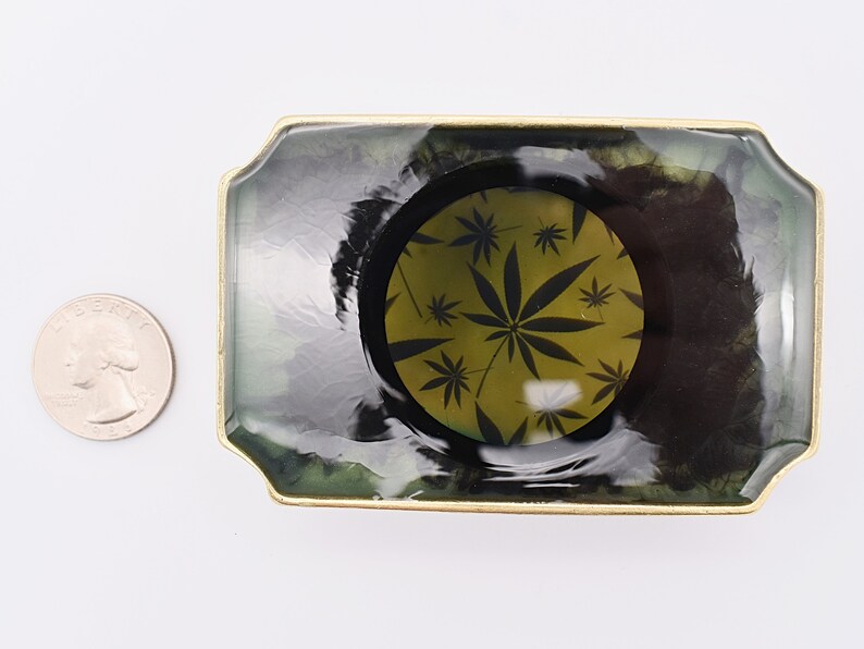 Hologram Pot Leaf Marijuana Solid Brass & Casting Resin | Etsy