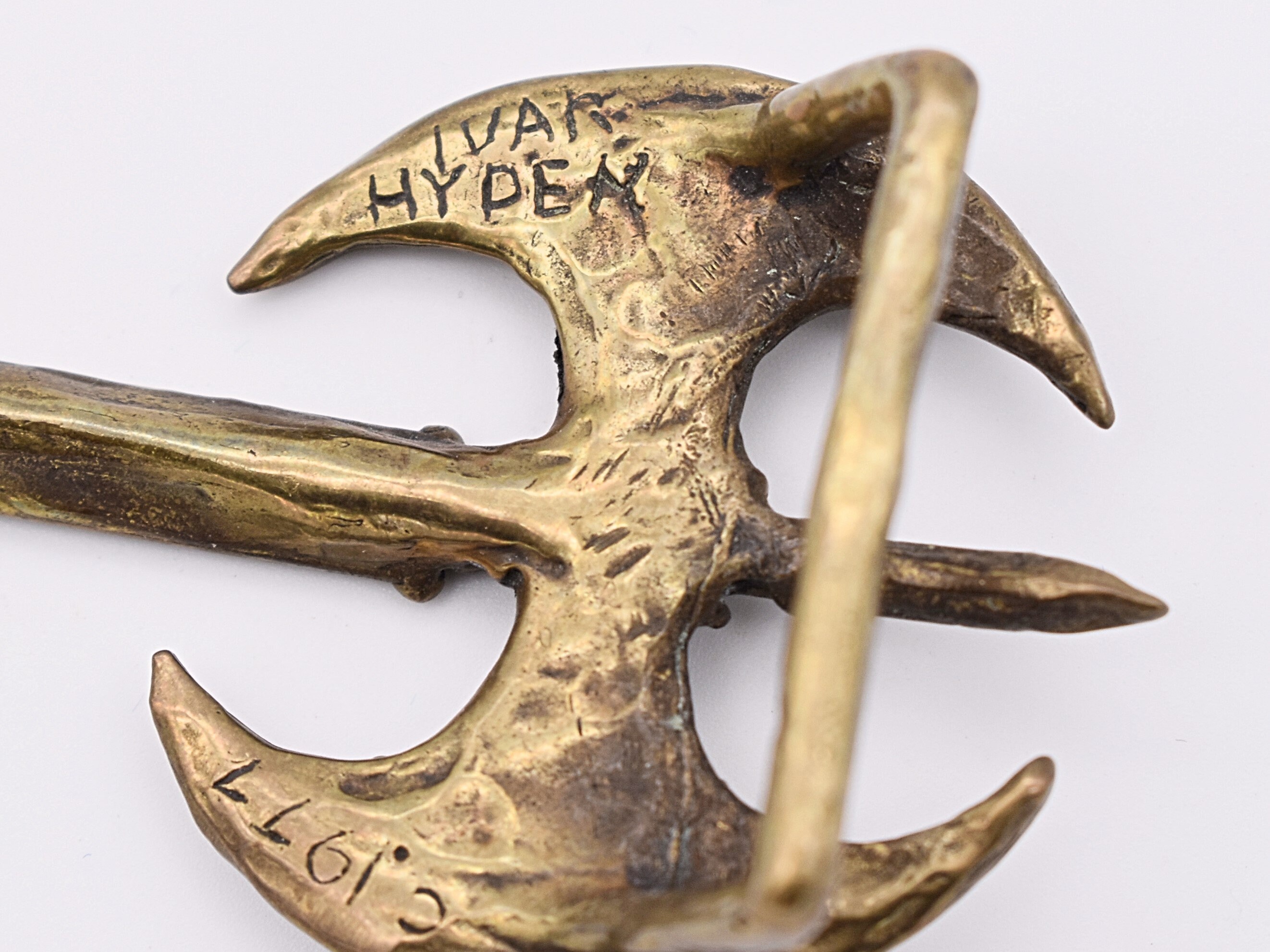 Ivar Hyden Battle Axe Viking Norse Warrior Solid Brass 1970s Vintage ...
