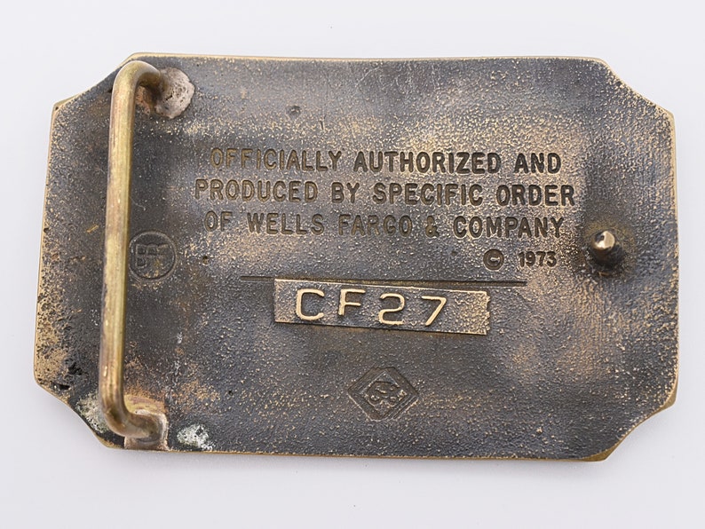 Solid Brass 1970s Wells Fargo Banking Vintage Belt Buckle - Etsy