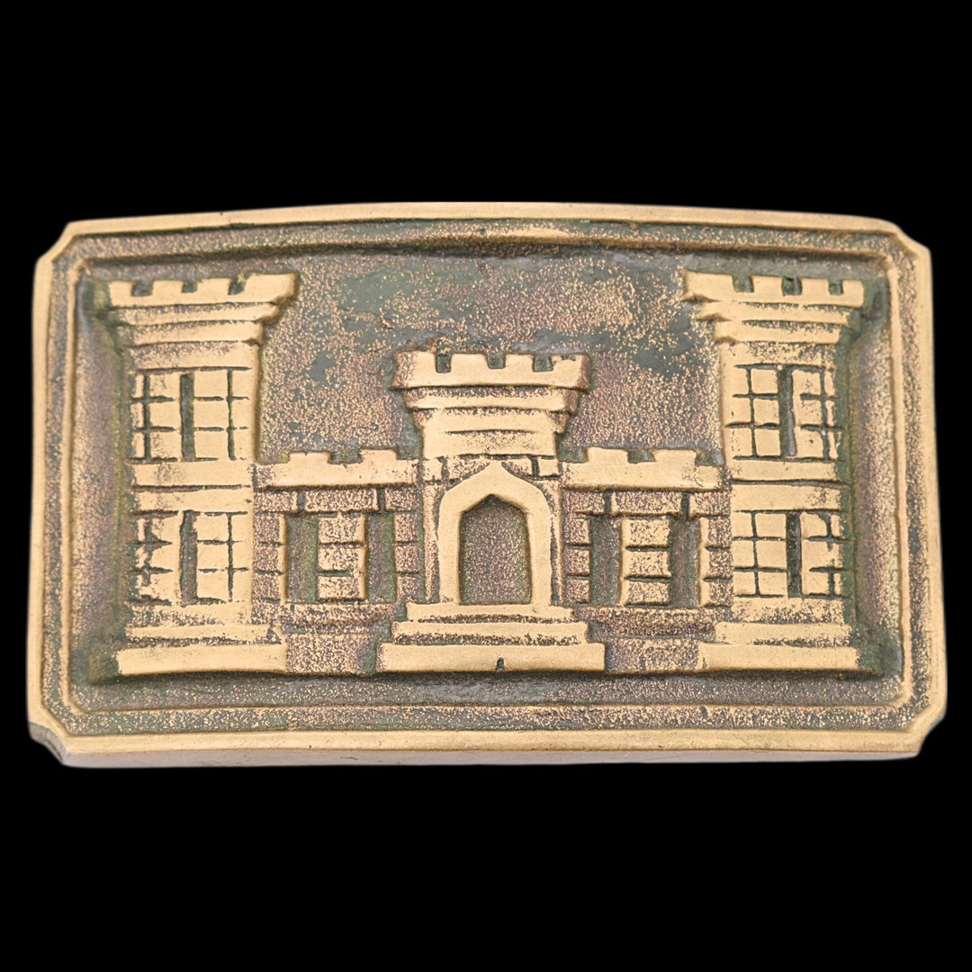 US Army Corps of Engineers Emblem Insignia Solid Brass 1980s Vintage ...