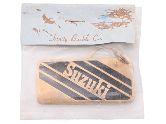 Suzuki Keychain - Solid Brass Official Suzuki License… - Gem