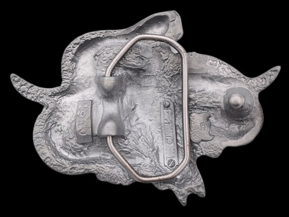 Bull Skull Rattlesnake Western Cowboy Belt Buckle - Gem