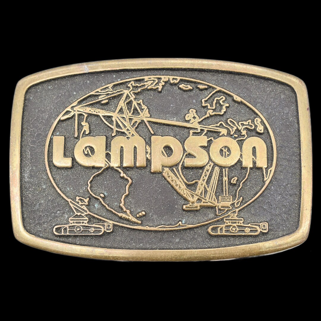 Lampson Equipment Solid Brass Vintage Belt Buckle - Etsy